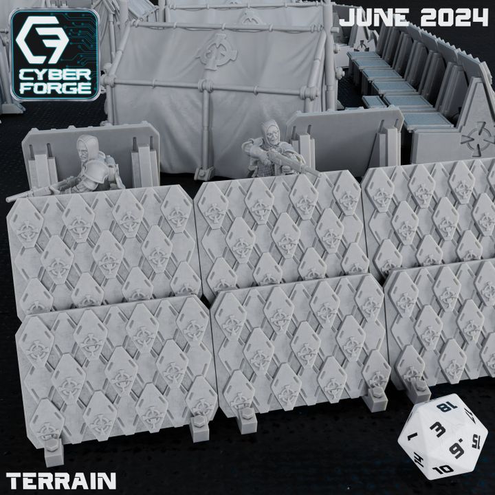 3D Printable Fading Suns Cyber Forge June 2024 Release by Titan Forge Miniatures
